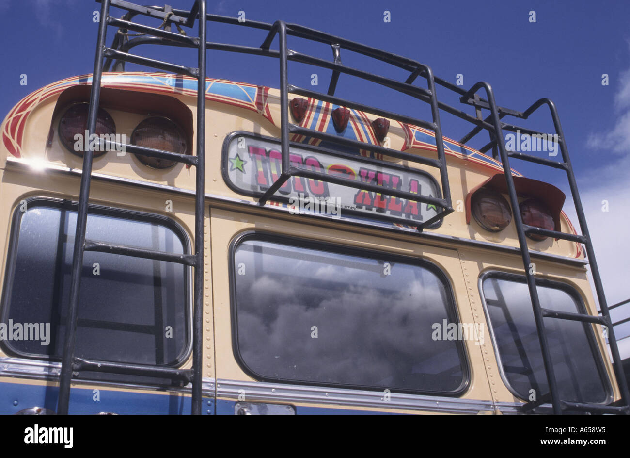 Local bus in Guatemala Stock Photo - Alamy