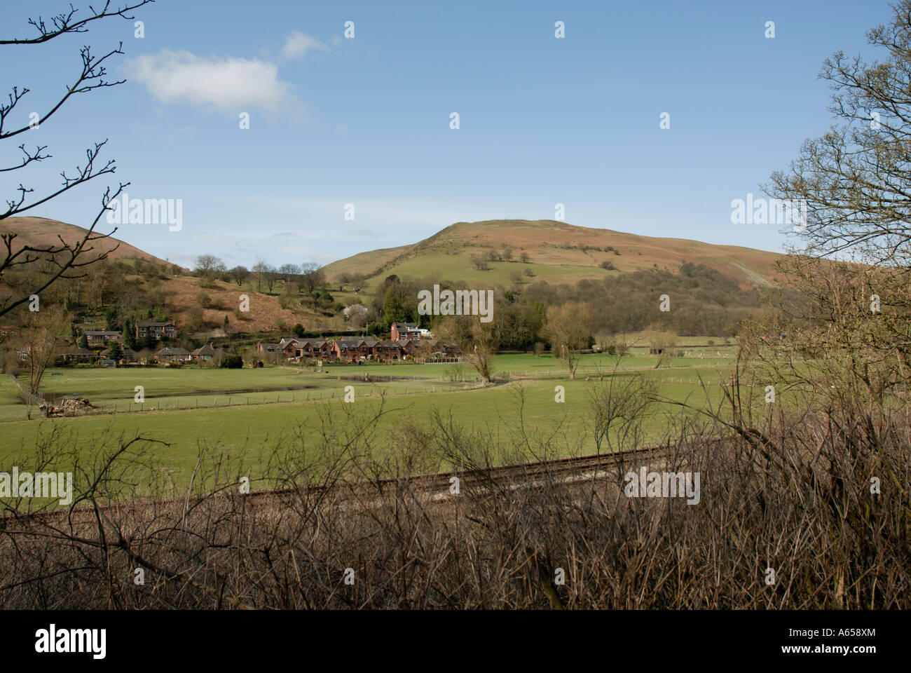 The Long Mynd, just outside Church Stretton, in Shropshire Stock Photo ...