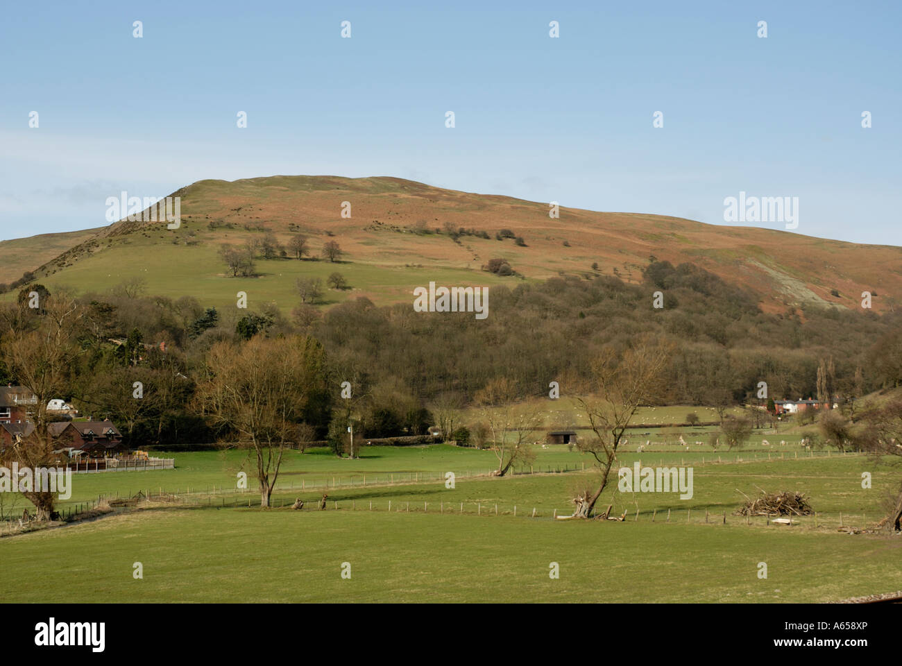 The Long Mynd, just outside Church Stretton, in Shropshire Stock Photo ...