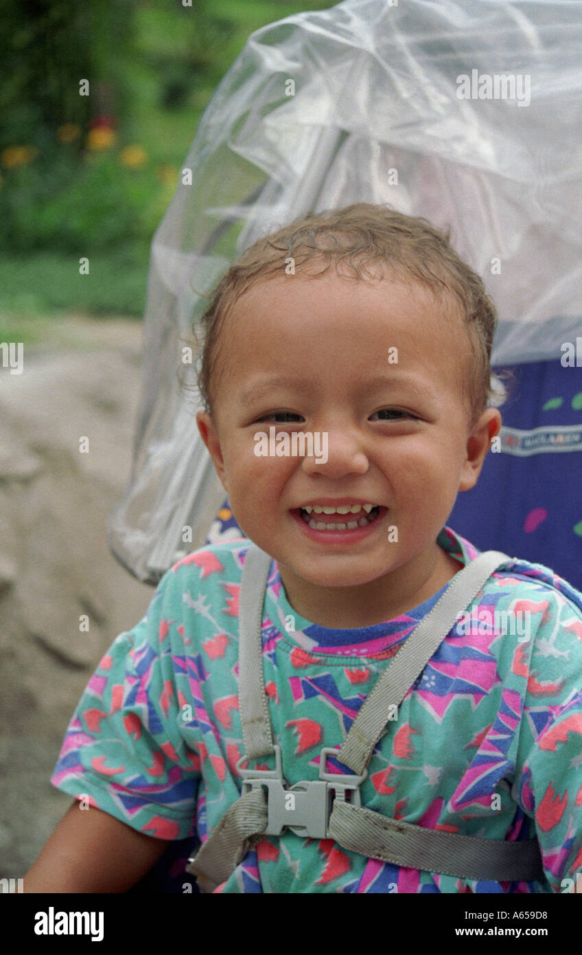 A young boy in a pushchair Stock Photo - Alamy
