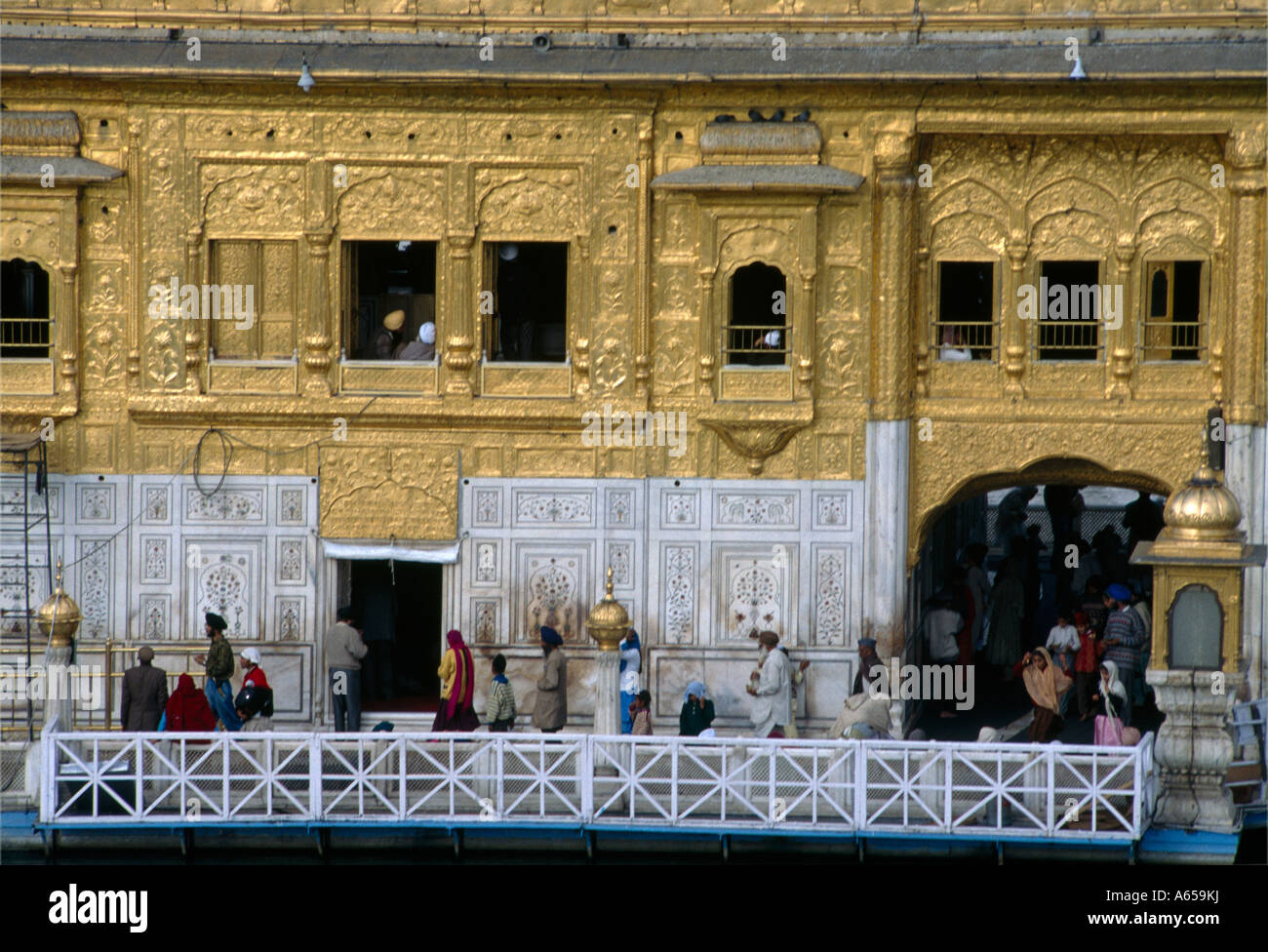 Amritsar punjab India Sri Harmandir Sahib (golden Temple) Gold Detail ...