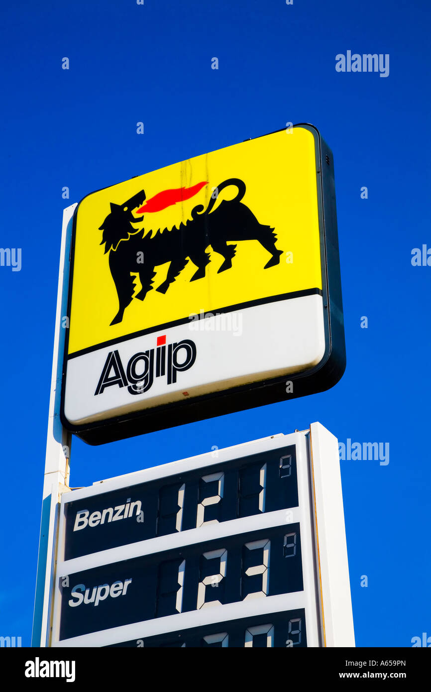 Petrol station agip germany hi-res stock photography and images - Alamy