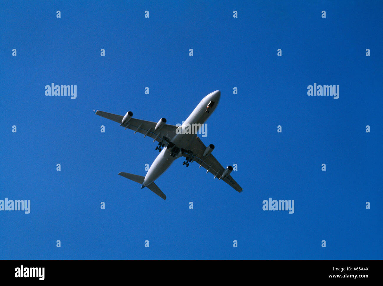 Athens Greece Aeroplane in Flight Stock Photo - Alamy