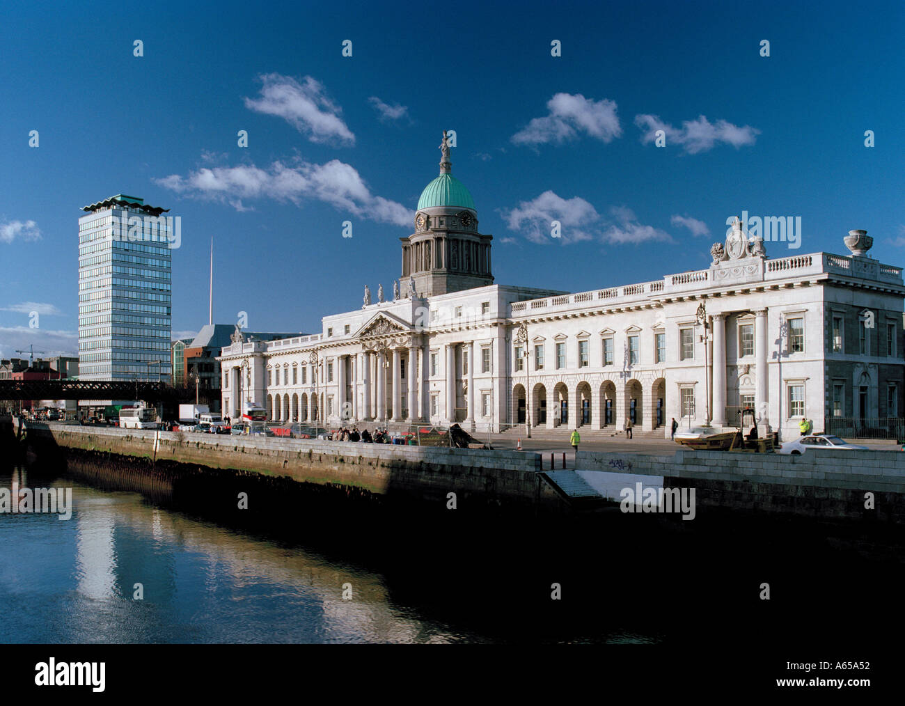The Spire of Dublin between Liberty Hall and the Customs House - Dublin ...
