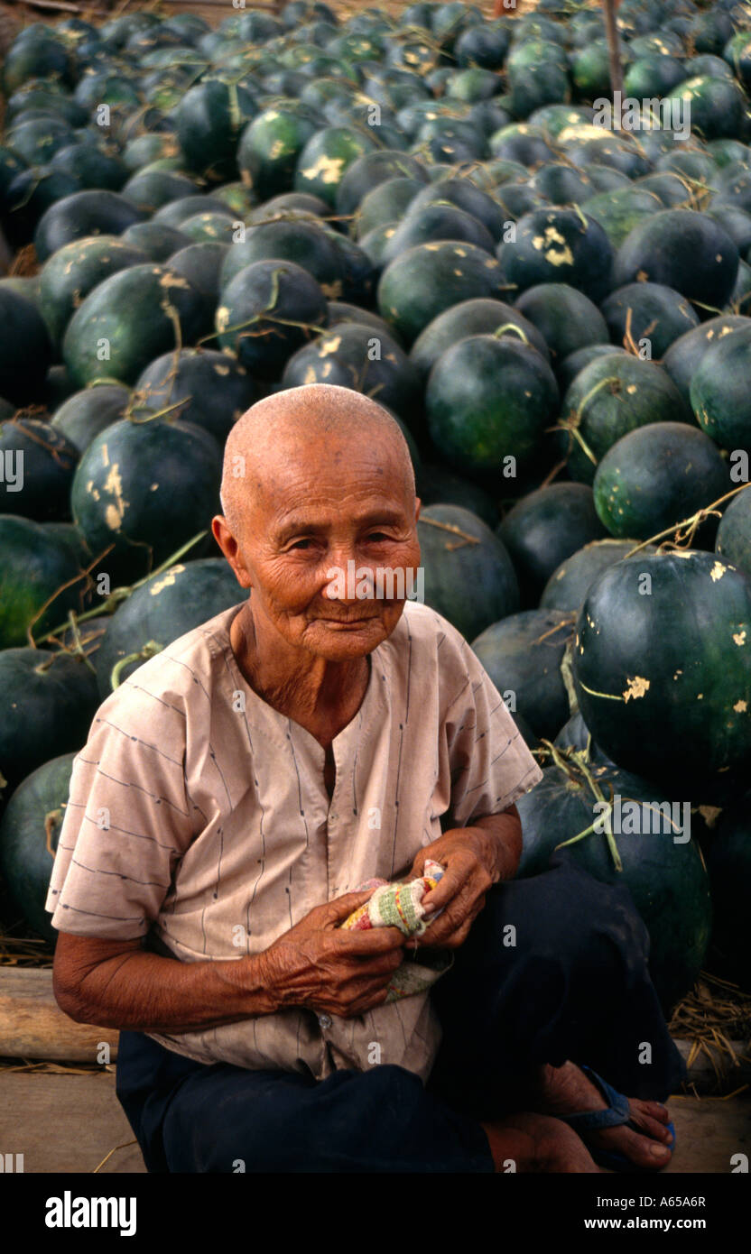 Melon Seller Vietnam Stock Photo - Alamy
