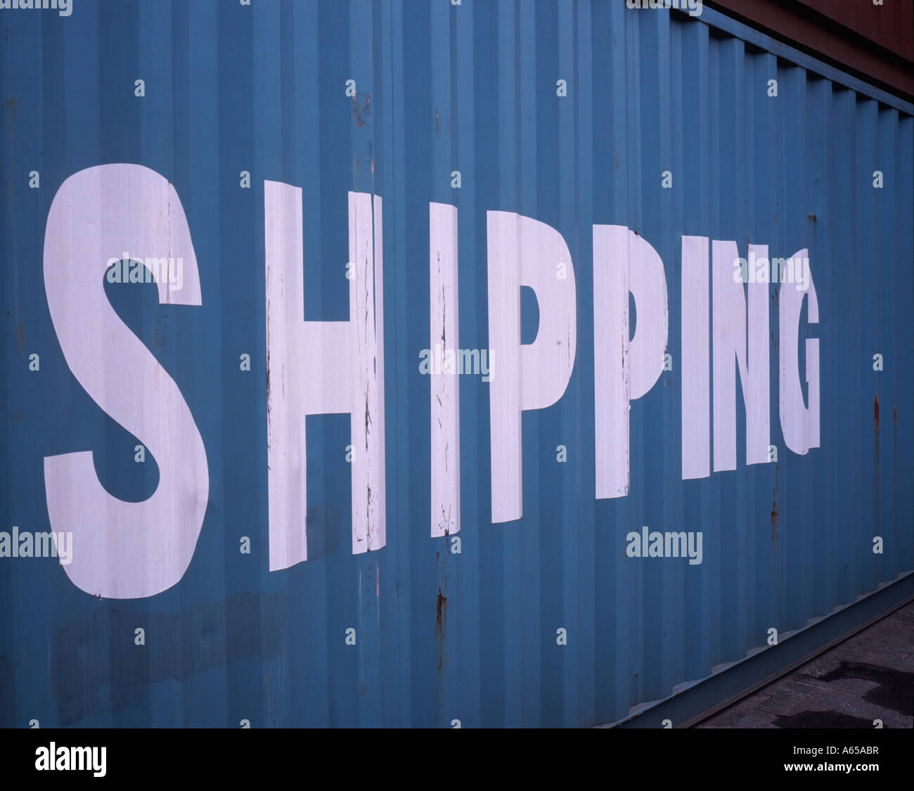 Cargo container at freight terminal Istanbul Turkey Stock Photo - Alamy