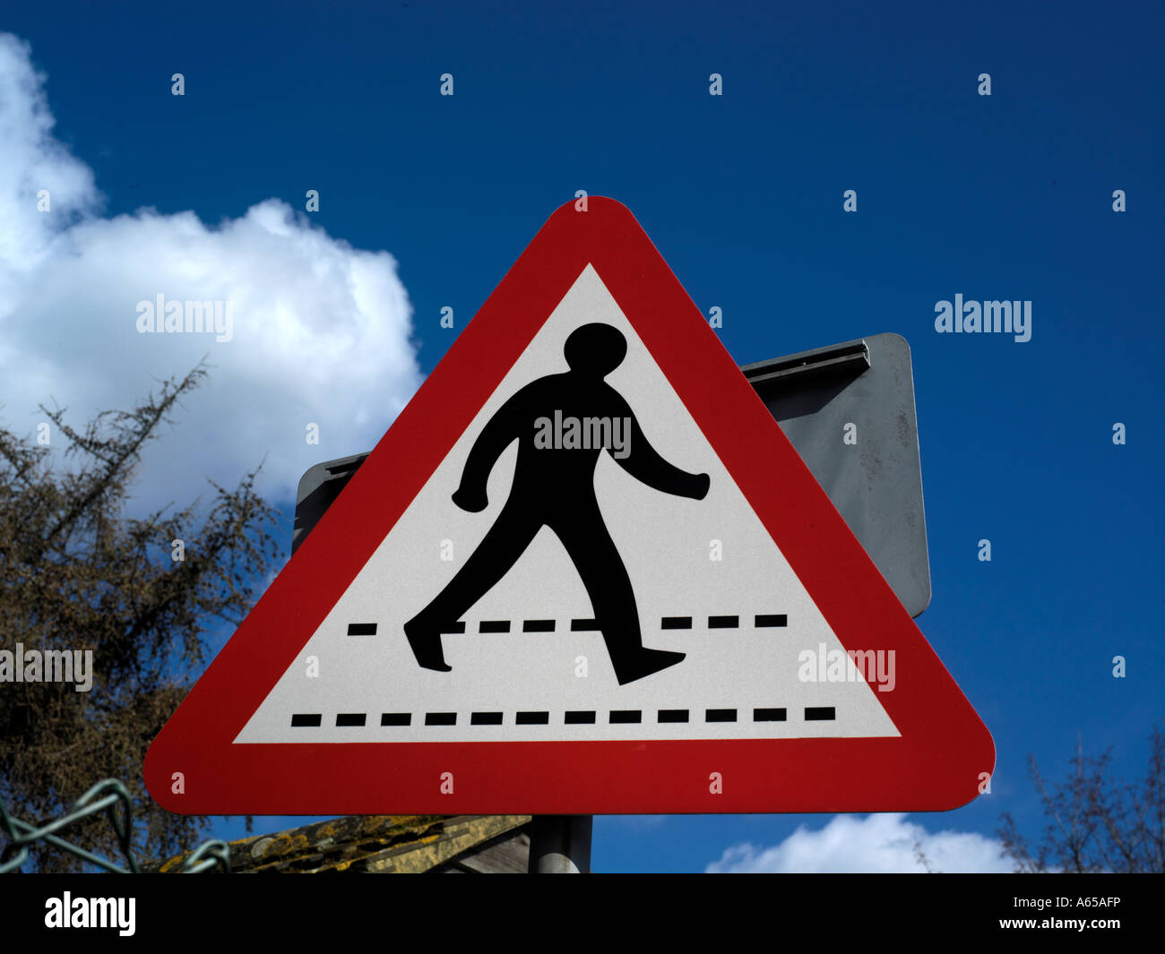 Pedestrian Crossing Sign Stock Photo - Alamy