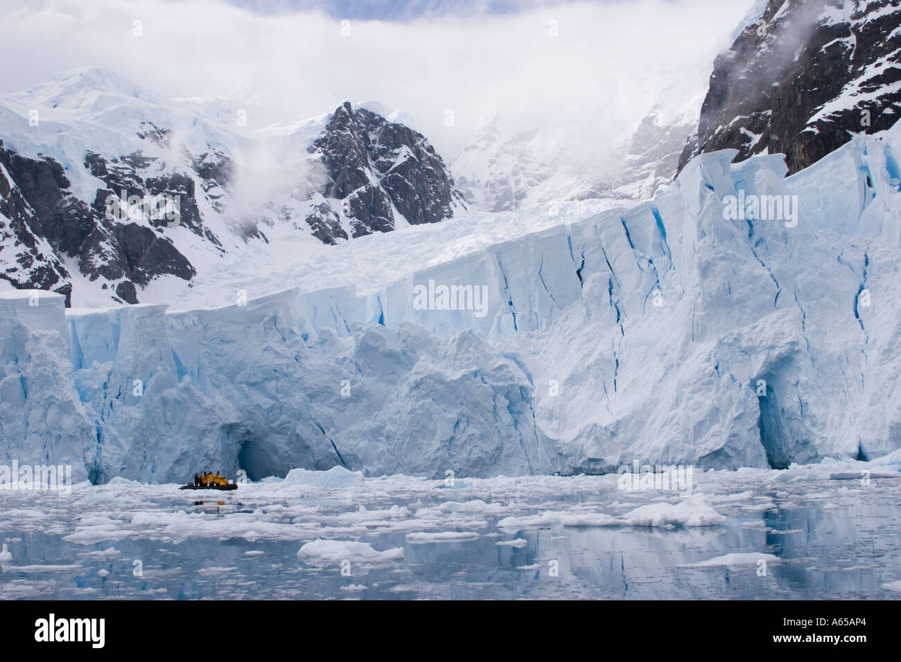 Glacier face at Almirante Brown Antarctica Stock Photo - Alamy
