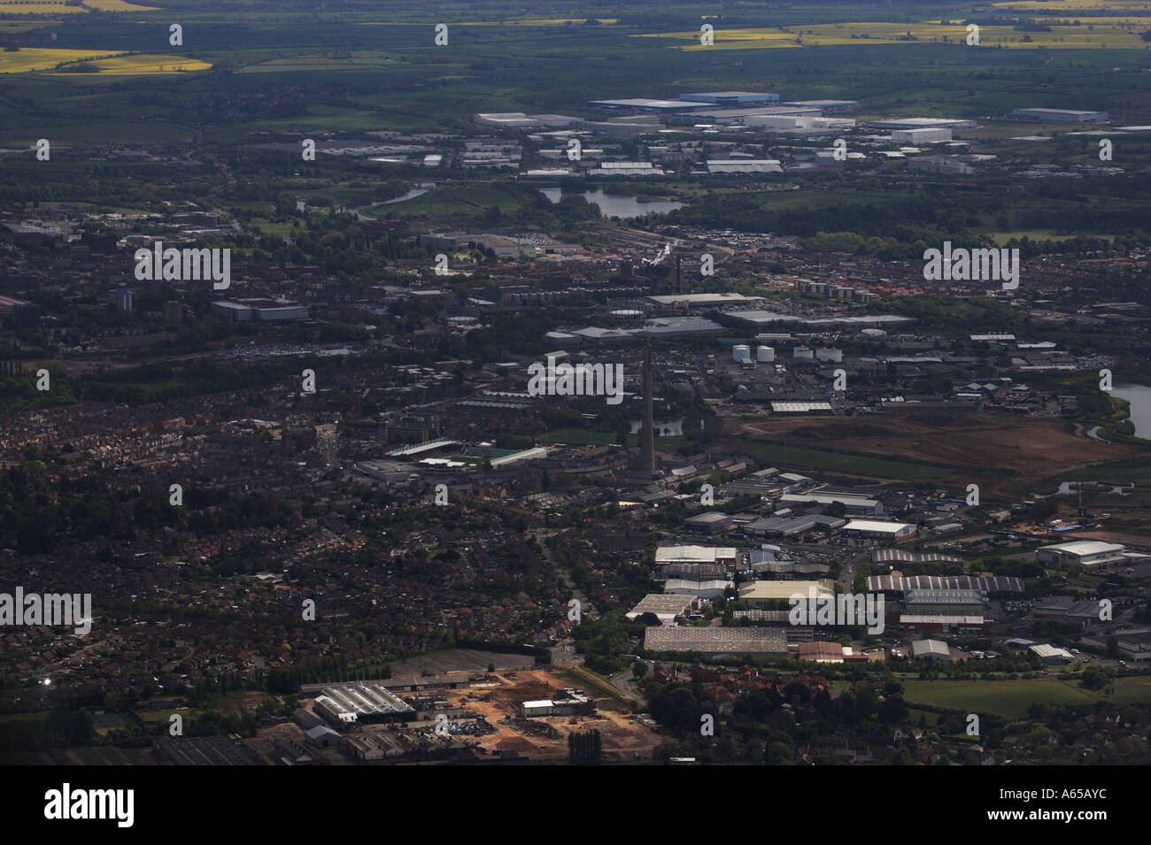 Aerial View of Northampton, England, UK Stock Photo - Alamy