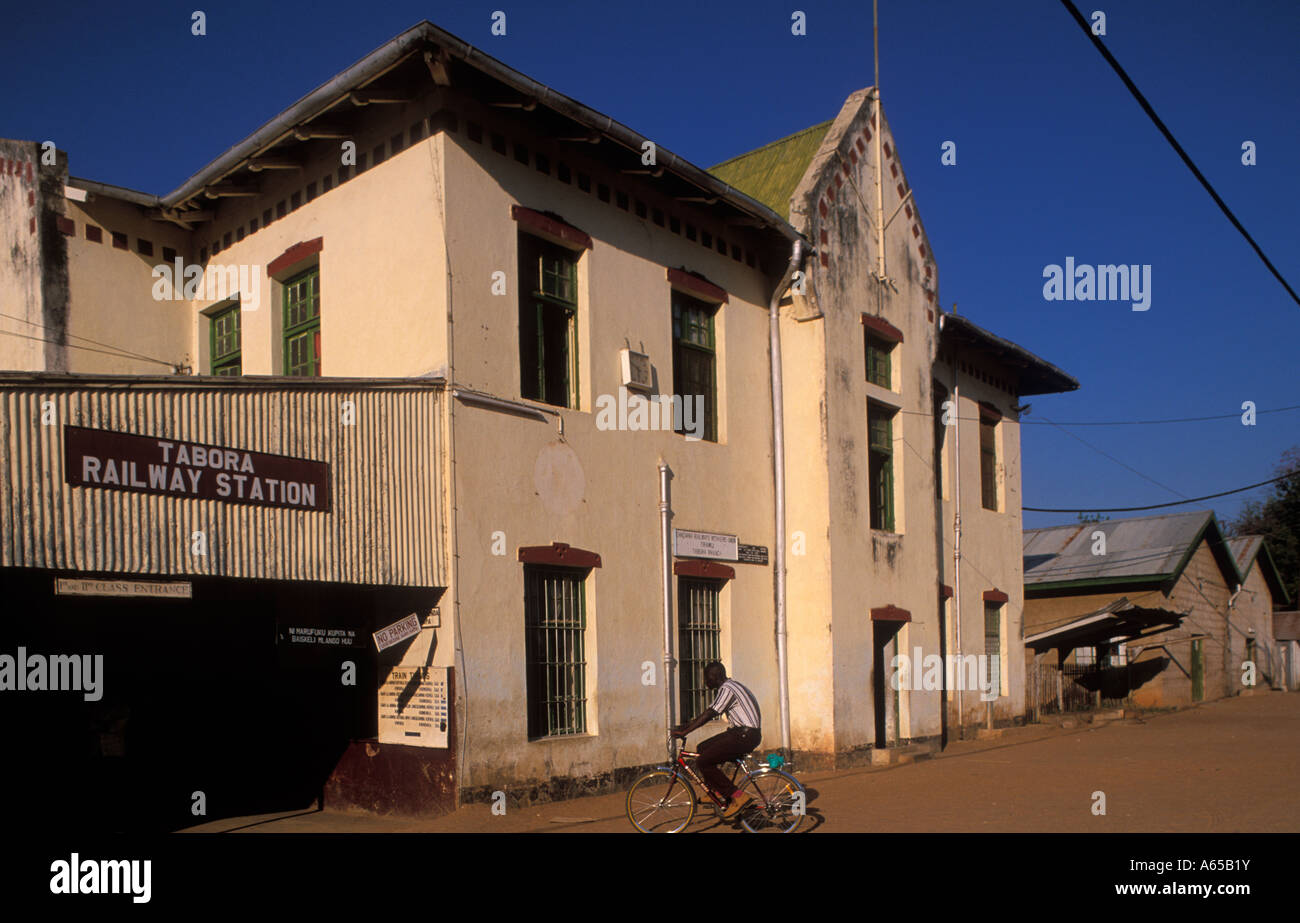 railway station on the central railway line Tabora Tanzania Stock Photo ...