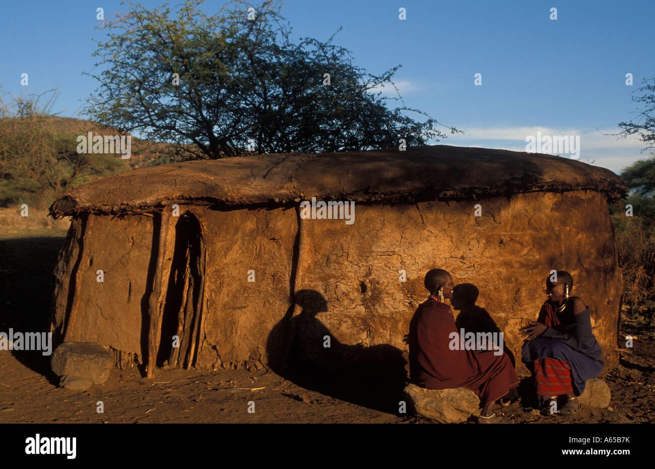 Maasai homestead hi-res stock photography and images - Alamy