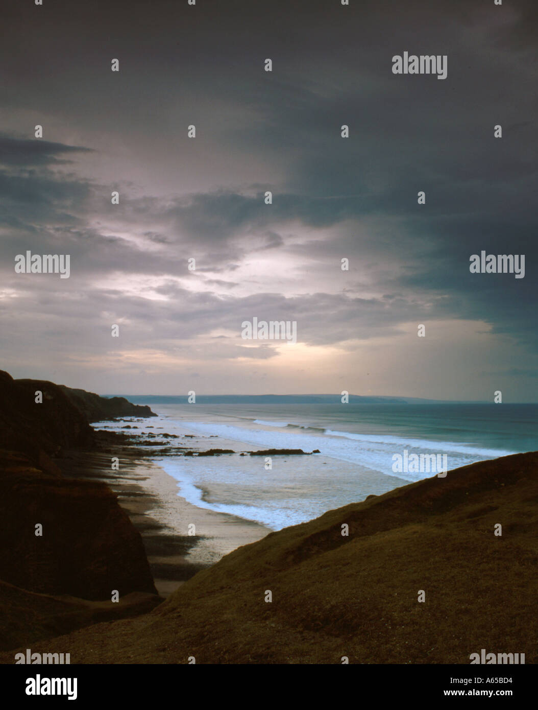Sandymouth Bay N Cornwall UK Stock Photo - Alamy