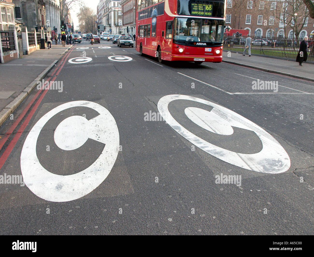 Congestion charge road signs in hi-res stock photography and images - Alamy