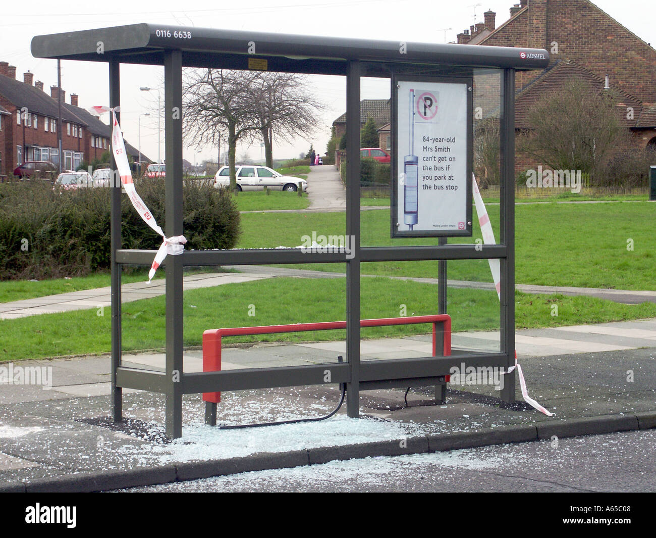 Vandalised bus shelter hi-res stock photography and images - Alamy