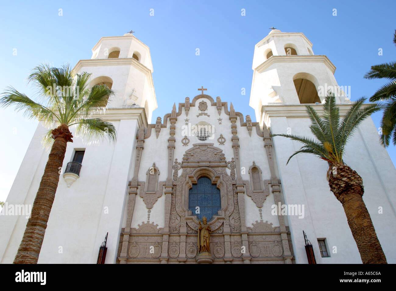 Tucson Cathedral of Saint Augustin Tucson Arizona USA Stock Photo - Alamy