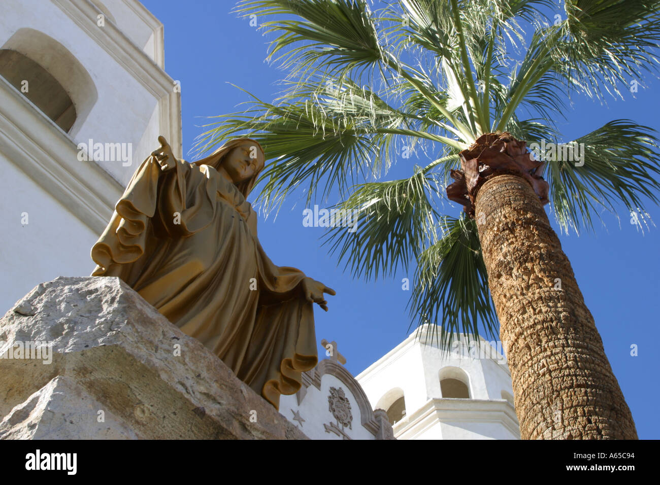 Tucson Cathedral of St Augustine Tucson Arizona USA Stock Photo - Alamy