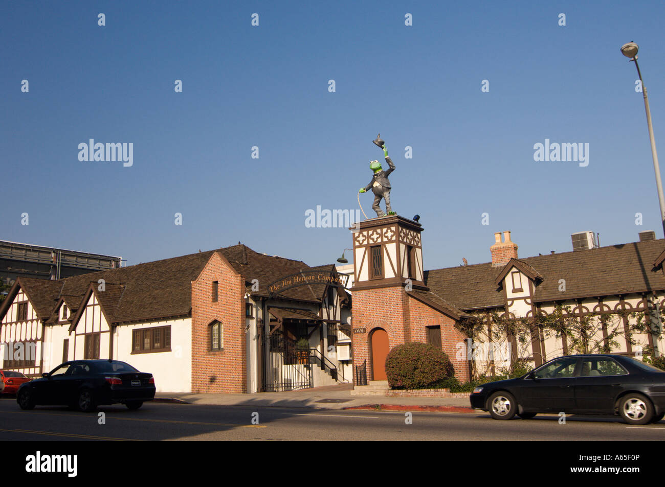 Historic Charlie Chaplin Movie Studios and the statue to Kermit the ...