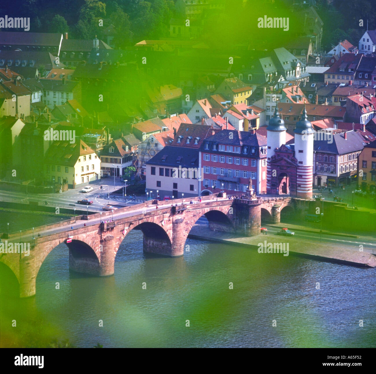 Germany Heidelberg bridge Neckar river Stock Photo - Alamy