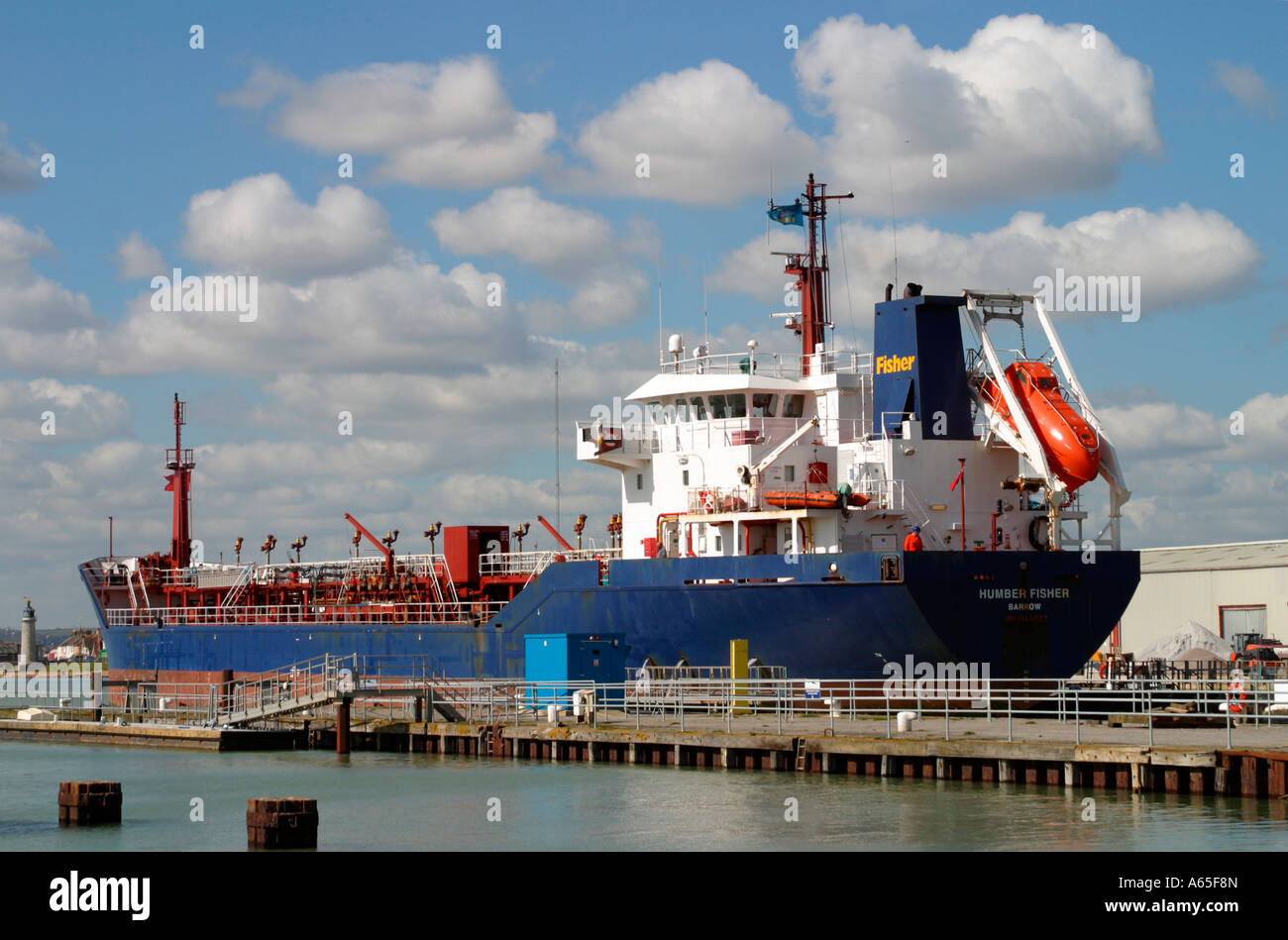 The Humber Fisher passing through lock gates at Port of Shoreham,Sussex ...