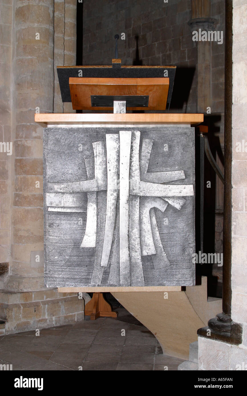 Modern Art Pulpit at Chichester Cathedral, Sussex. Made by Geoffrey ...