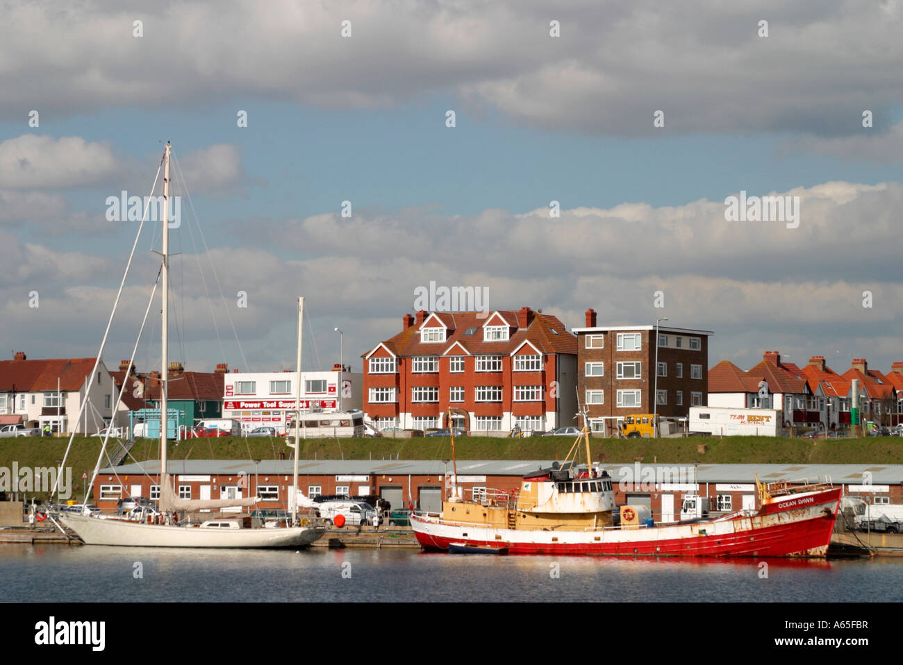 Ocean Dawn fishing boat moored at Port of Shoreham, Sussex, UK (now ...