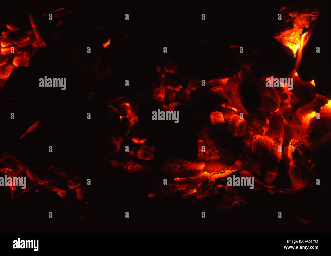 Open Fire Embers (Medium Format Stock Photo - Alamy