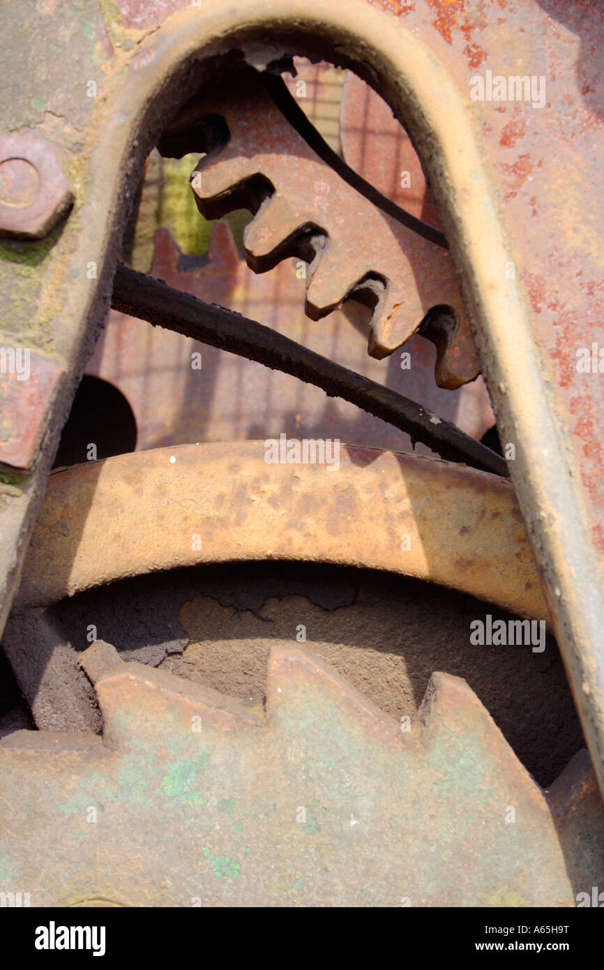 Old rusty iron industrial metal cogs hi-res stock photography and ...