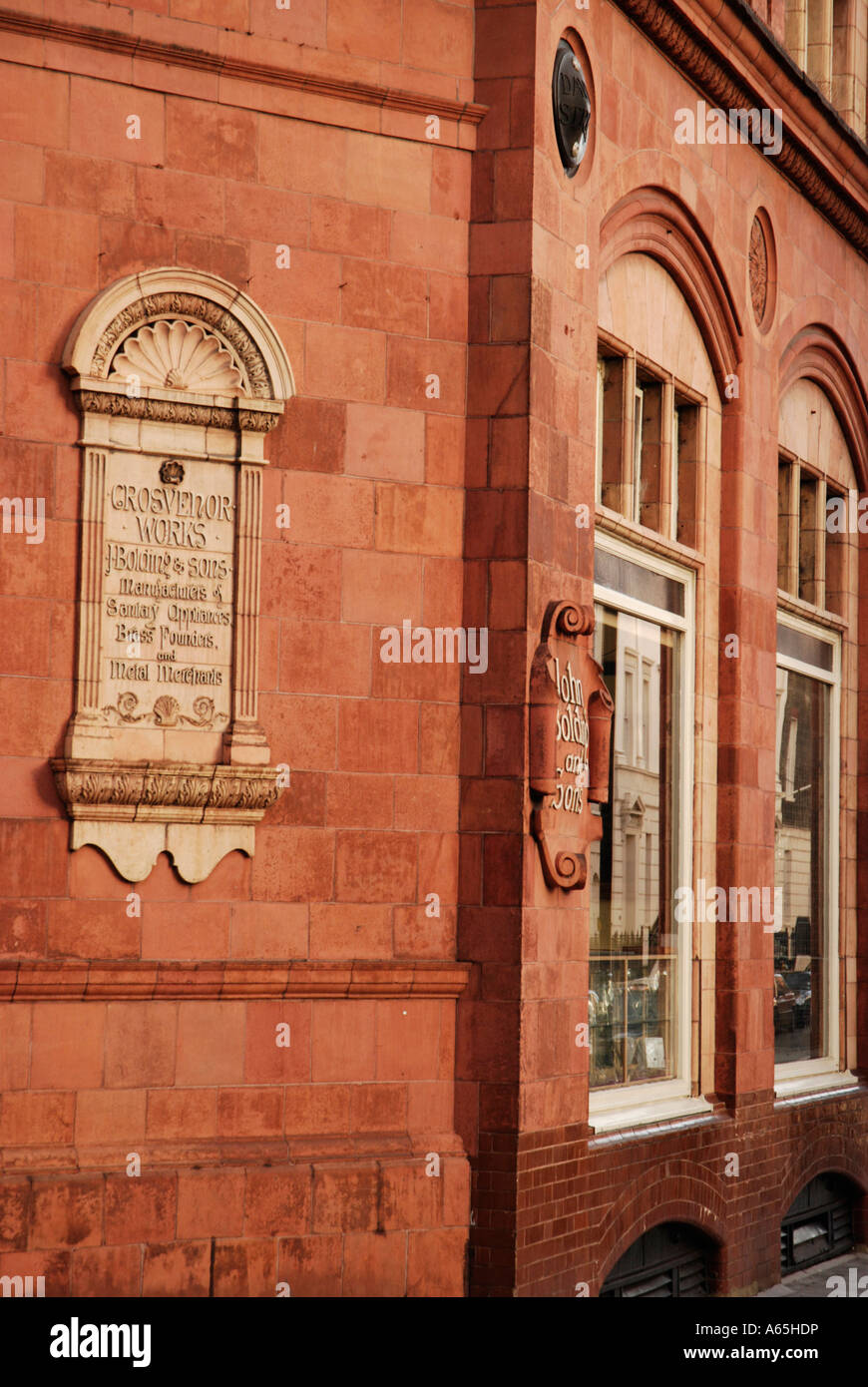 Terracotta stone building former Grosvenor works of John Bolding and ...