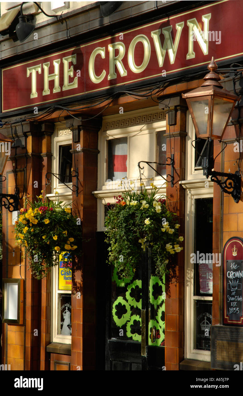 Exterior of the Crown pub in Seven Dials Covent Garden London Stock ...