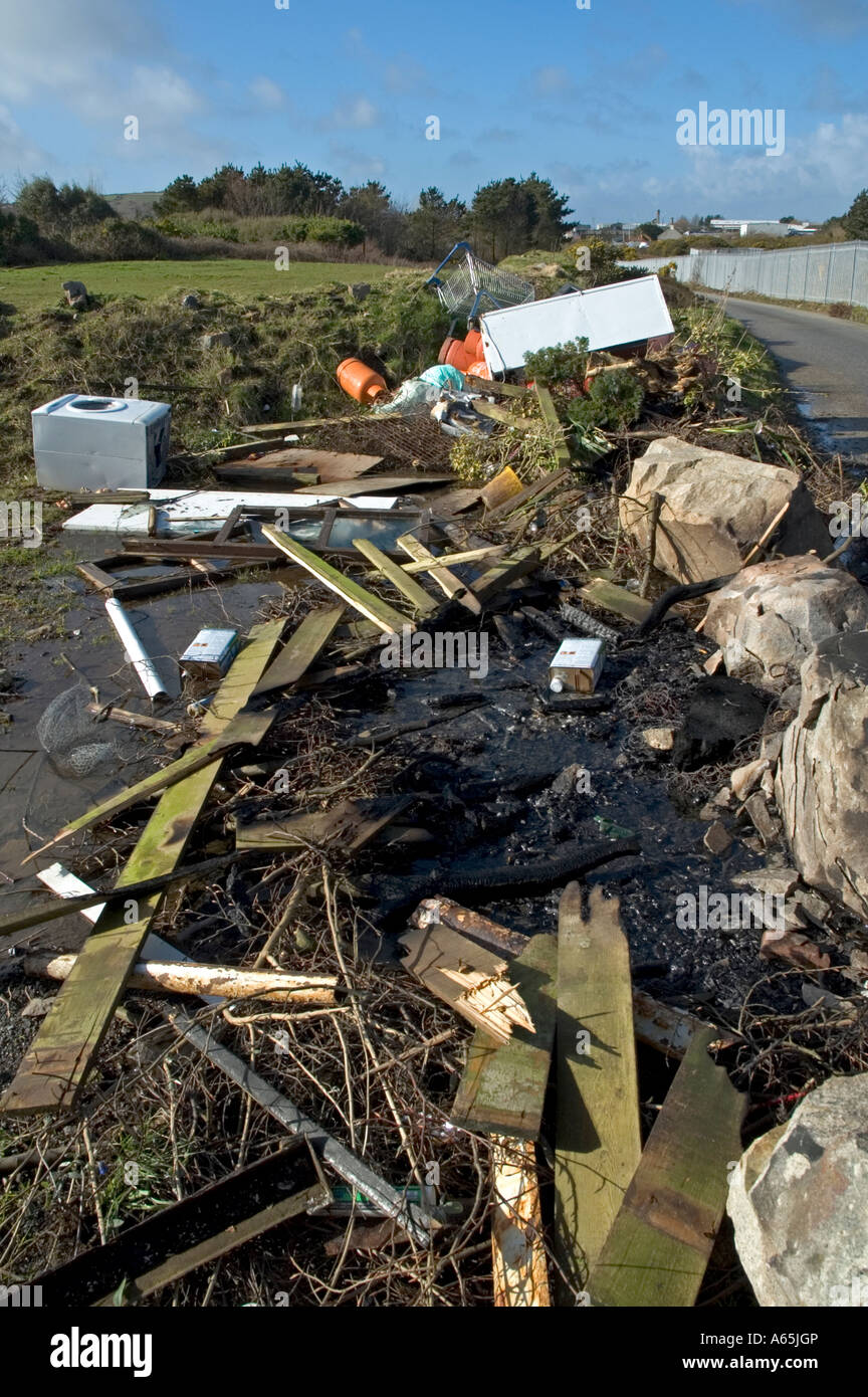 Illegal fly tipping rubbish near hi-res stock photography and images ...