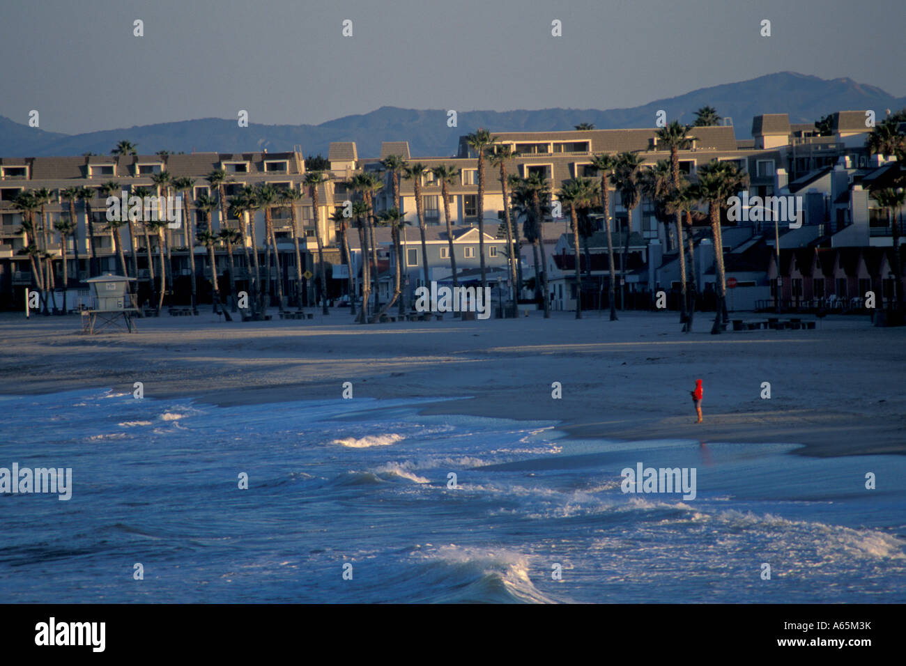 Morning light at Oceanside Beach Oceanside San Diego County CALIFORNIA ...