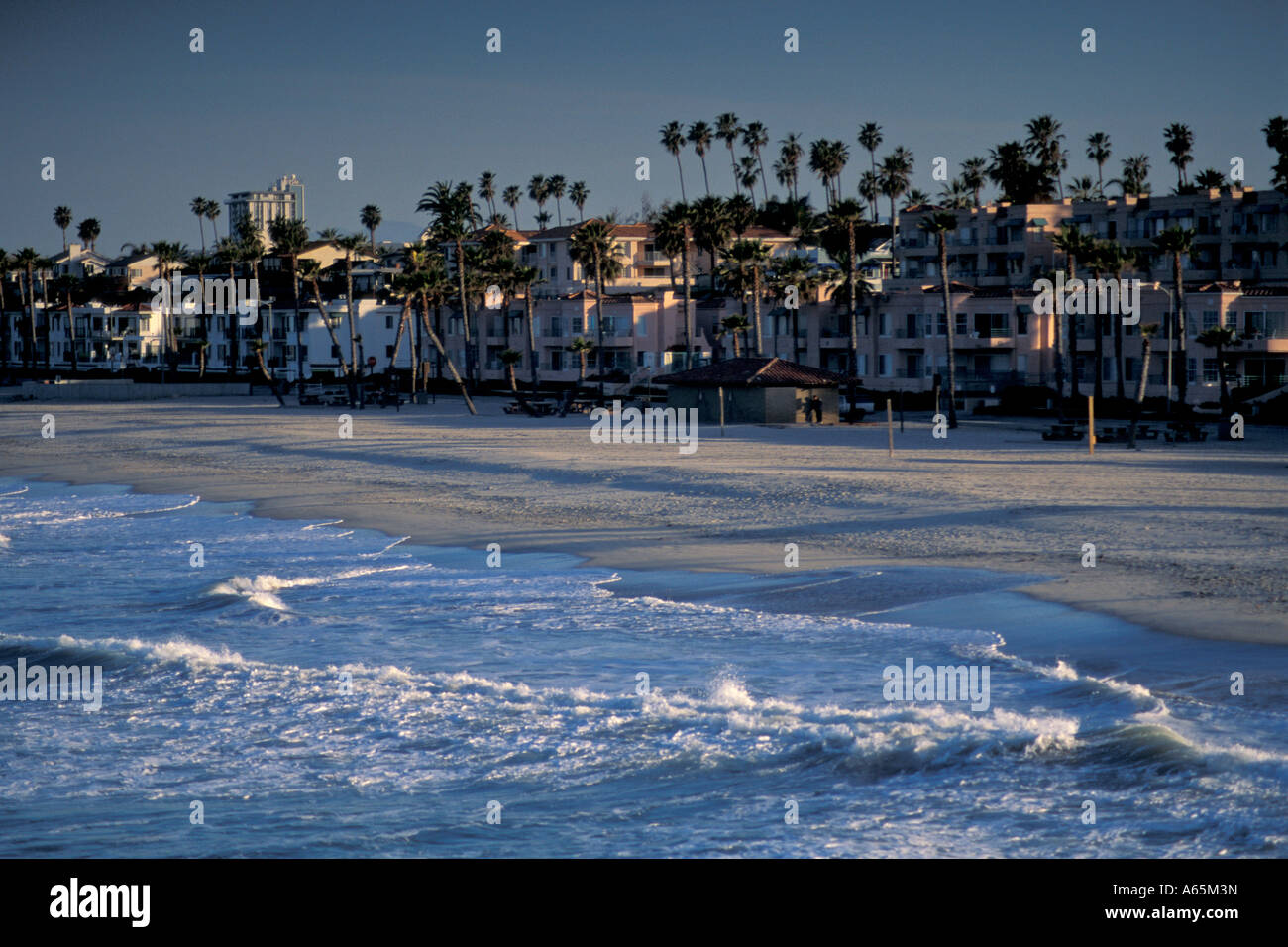 Morning light at Oceanside Beach Oceanside San Diego County CALIFORNIA ...
