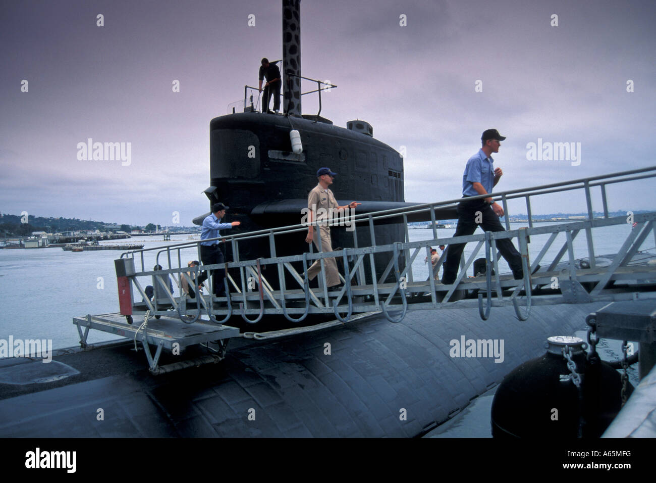 Dallas Class attack sub docked at US Navy Submarine Base San Diego ...