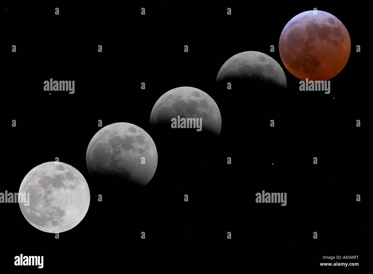 Total Lunar Eclipse - March 2007 Stock Photo - Alamy