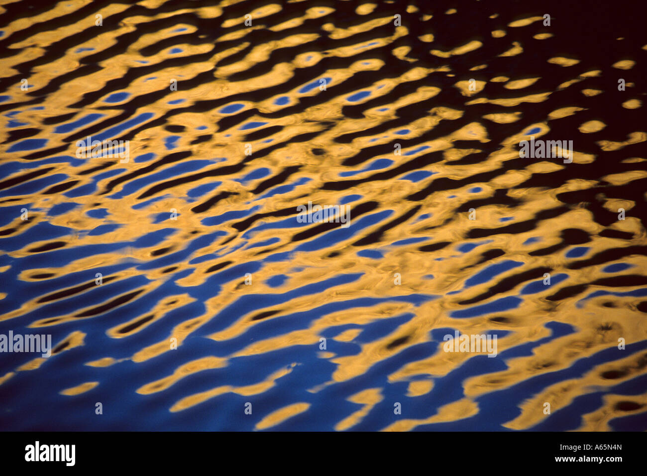 Sunrise light reflected in Mack Lake Little Lakes Valley Inyo County ...