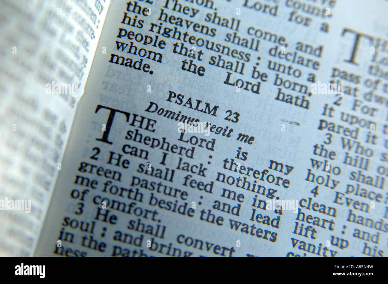 Psalm 23 hi-res stock photography and images - Alamy