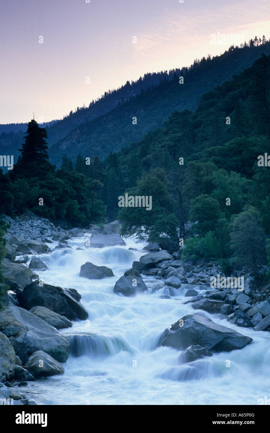 Merced River Canyon in spring Yosemite National Park CALIFORNIA Stock ...