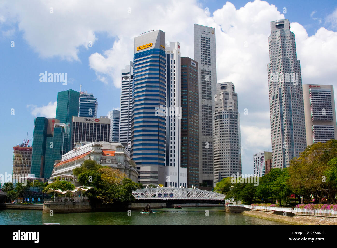 Skyline Downtown Singapore Highrise Buildings Stock Photo - Alamy