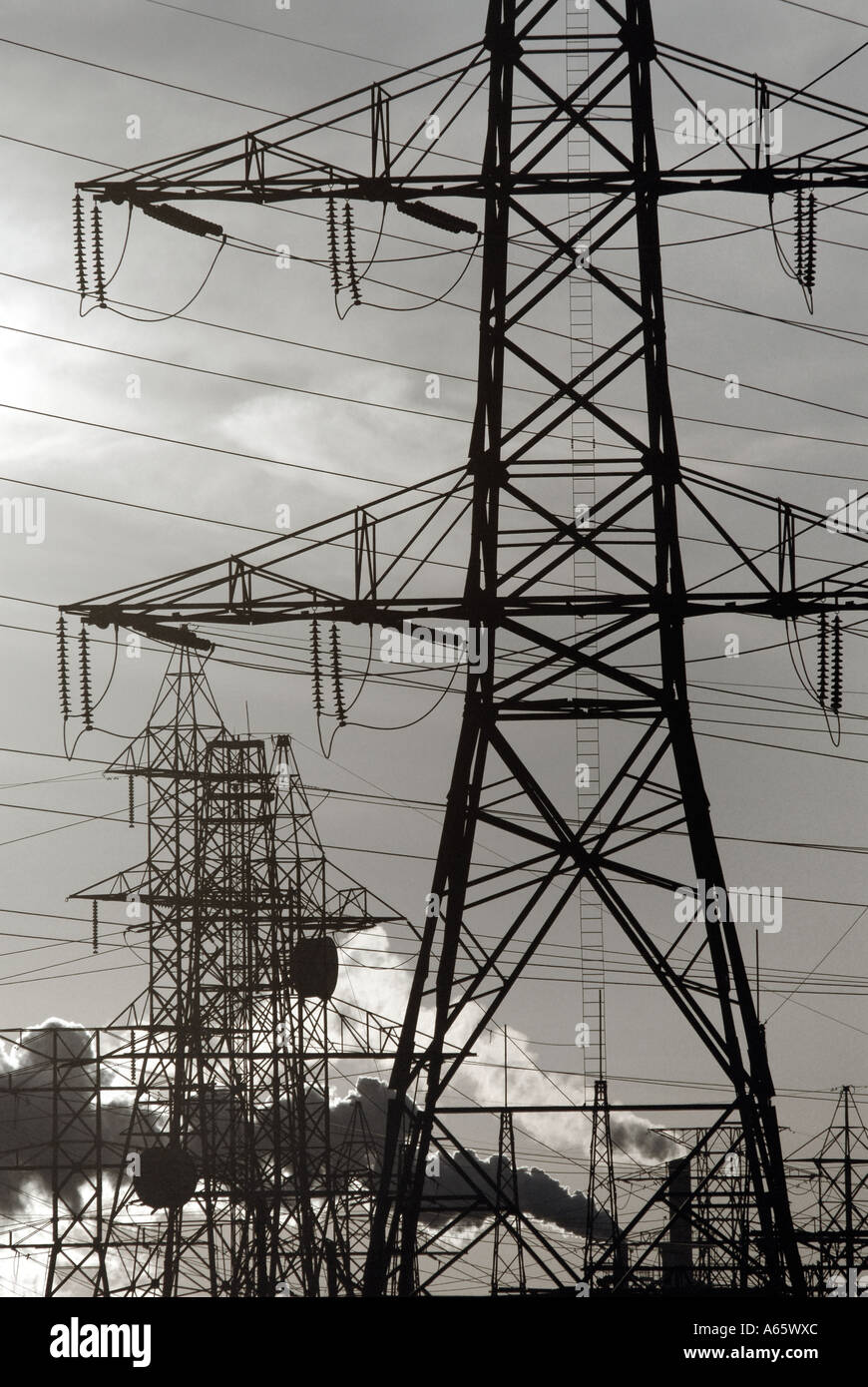 electric power and industry concept Stock Photo - Alamy