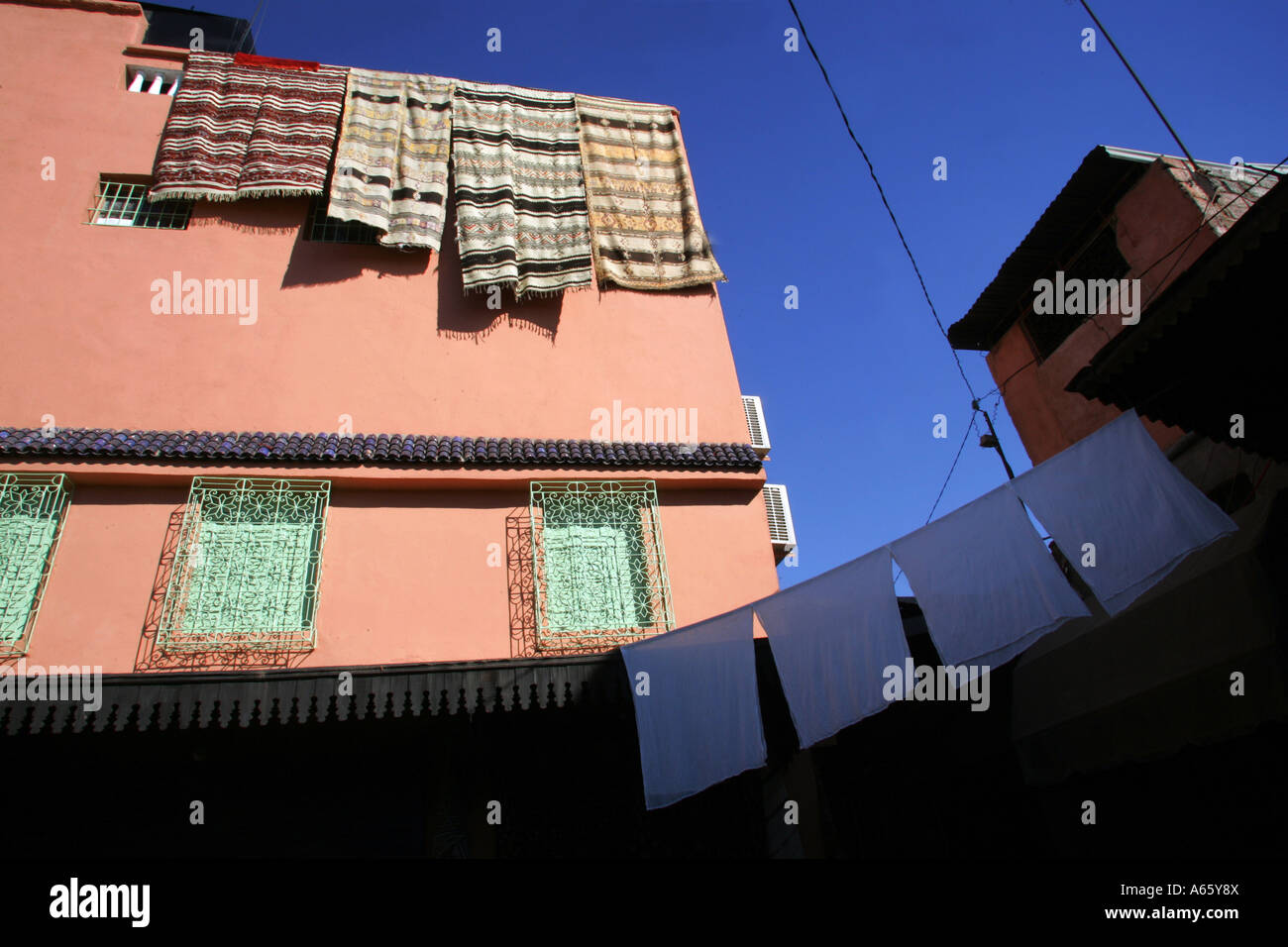 Drying laundry on morocco hi-res stock photography and images - Alamy