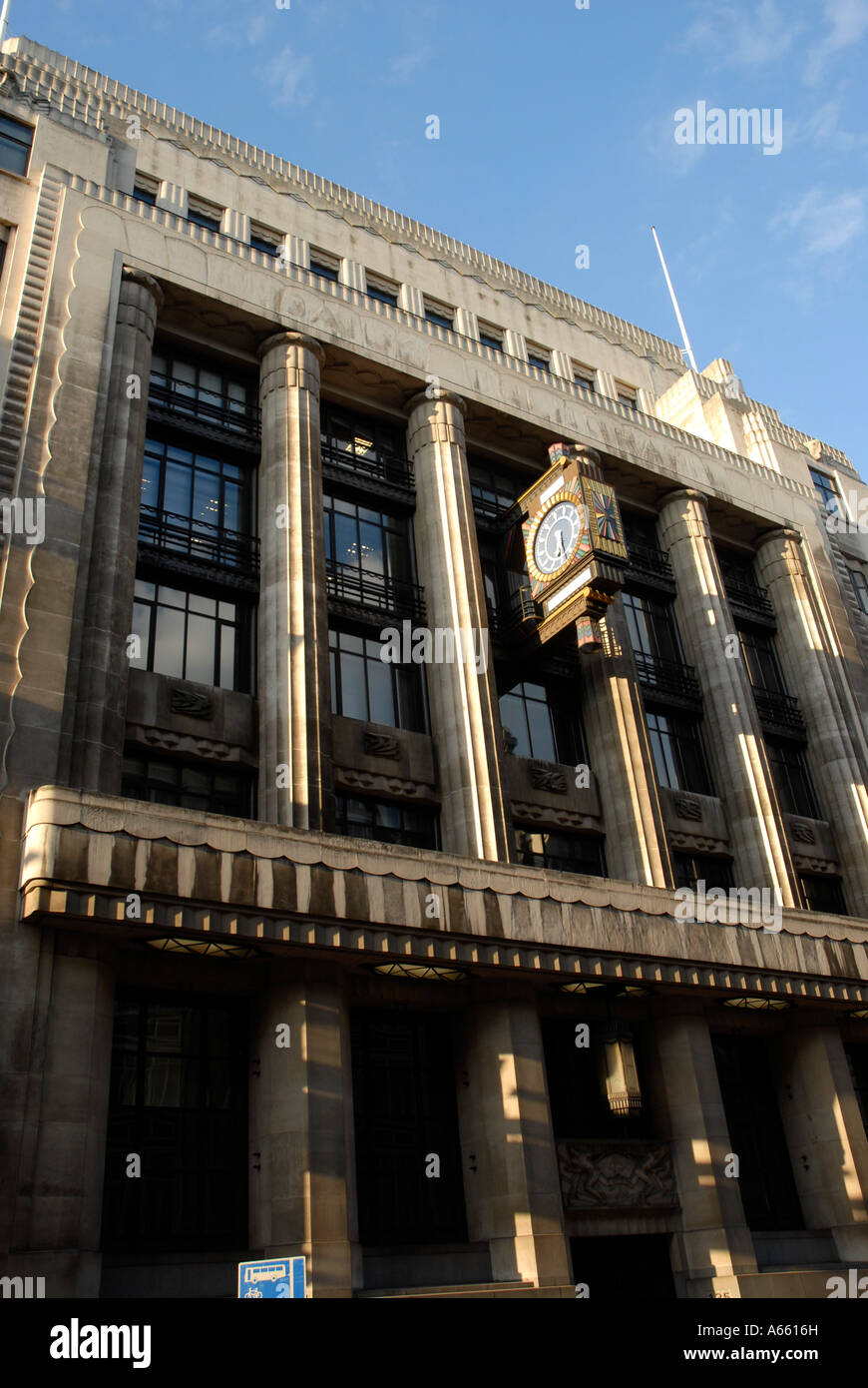 The former Daily Telegraph building in Fleet Street London Stock Photo ...