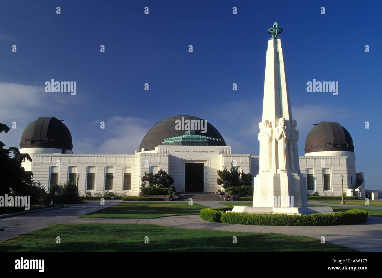 California Los Angeles Griffith Observatory obelisk honoring six great ...