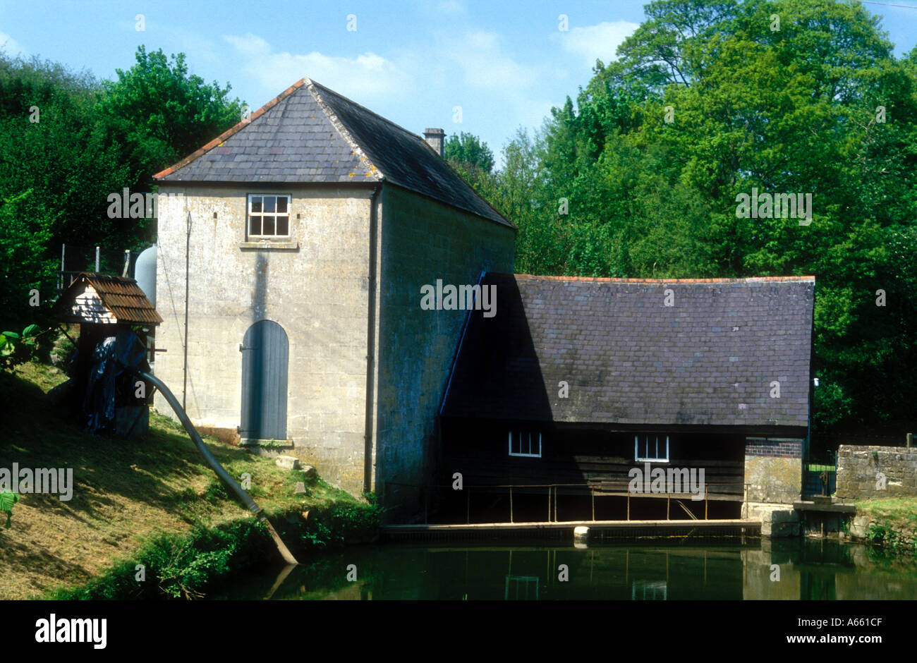 Claverton Pumping Station on the Kennet and Avon Canal in Avon England ...