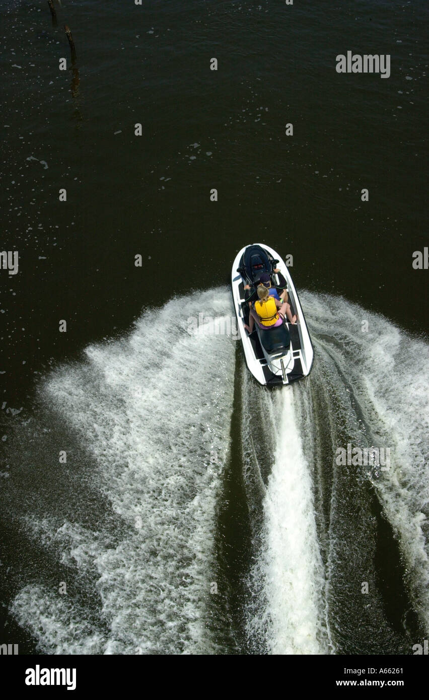 Top view of a Jet ski at speed Stock Photo - Alamy