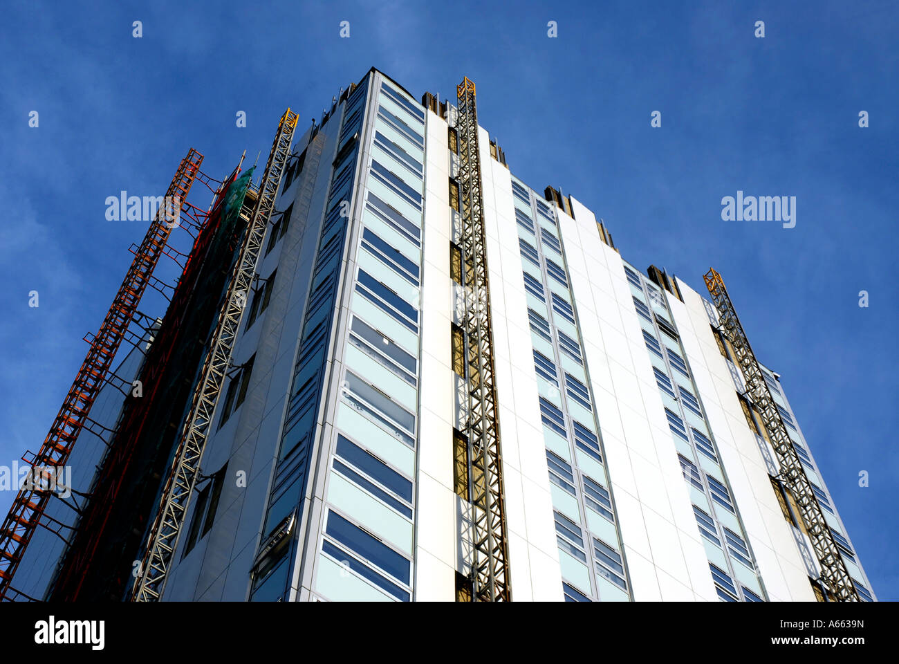 Blashford House tower block of Camden local authority flats being ...
