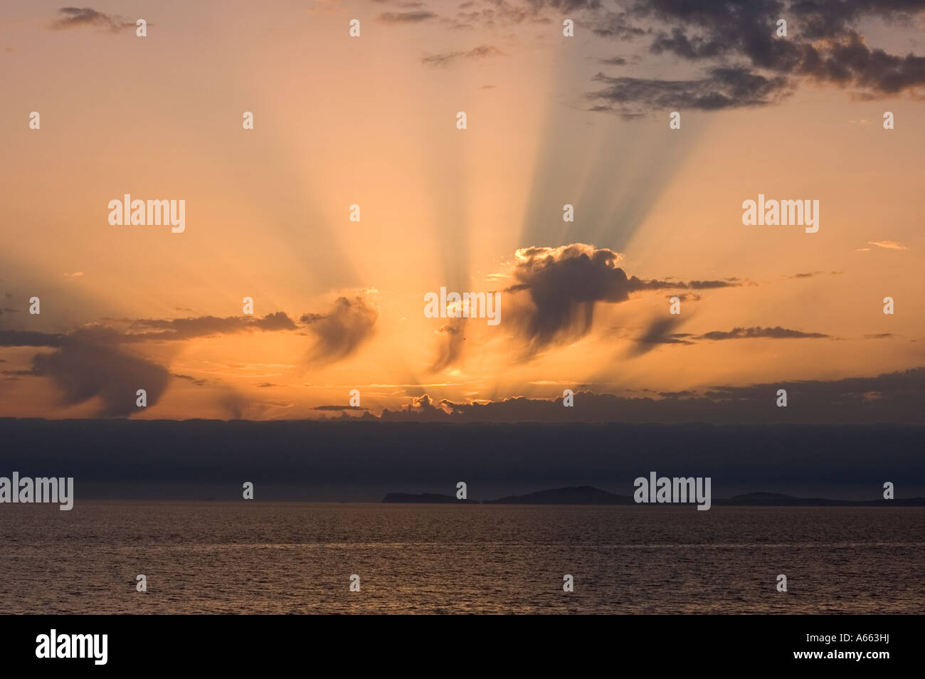 Broad Haven Sunset Stock Photo - Alamy