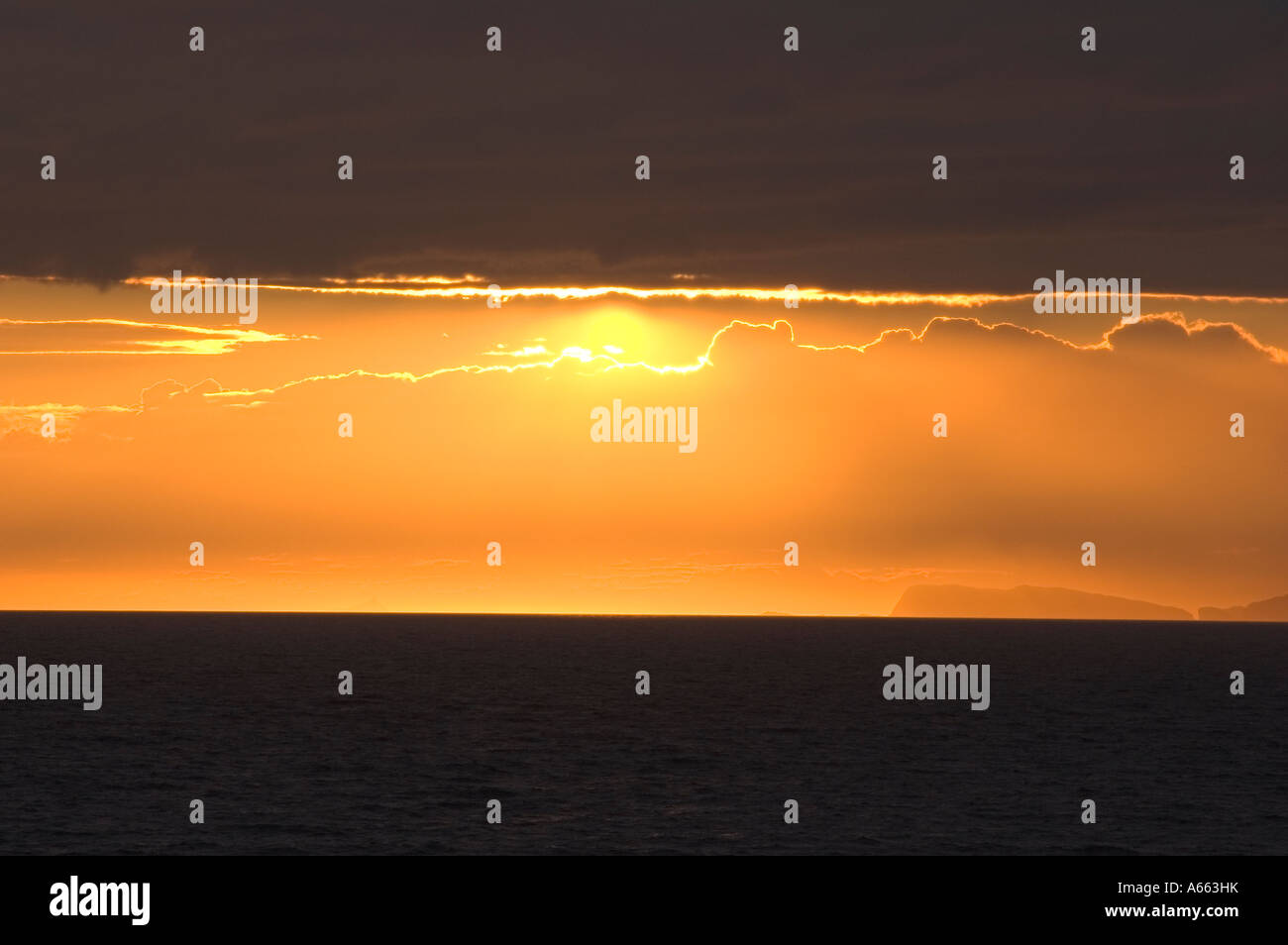 Broad Haven Sunset Stock Photo - Alamy