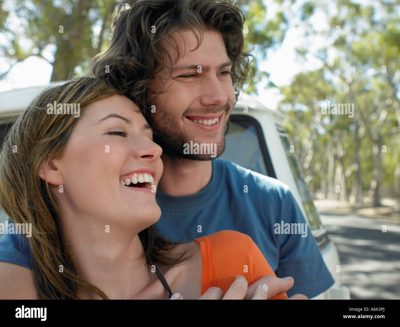 Leaning against van hi-res stock photography and images - Alamy