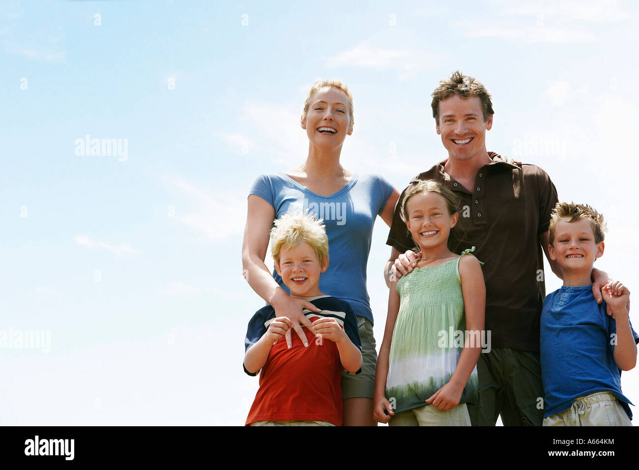 Portrait family three children hi-res stock photography and images - Alamy
