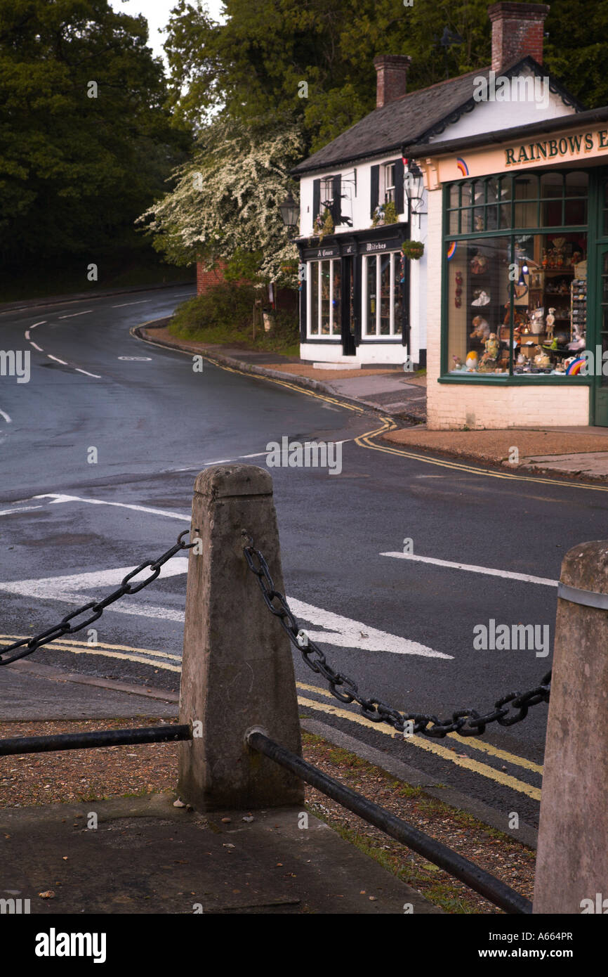 Burley village, New Forest Stock Photo - Alamy